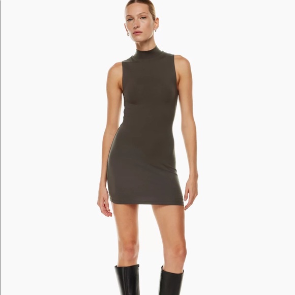 Aritzia | Dresses | Aritzia Contour Mockneck Mini Dress | Poshmark